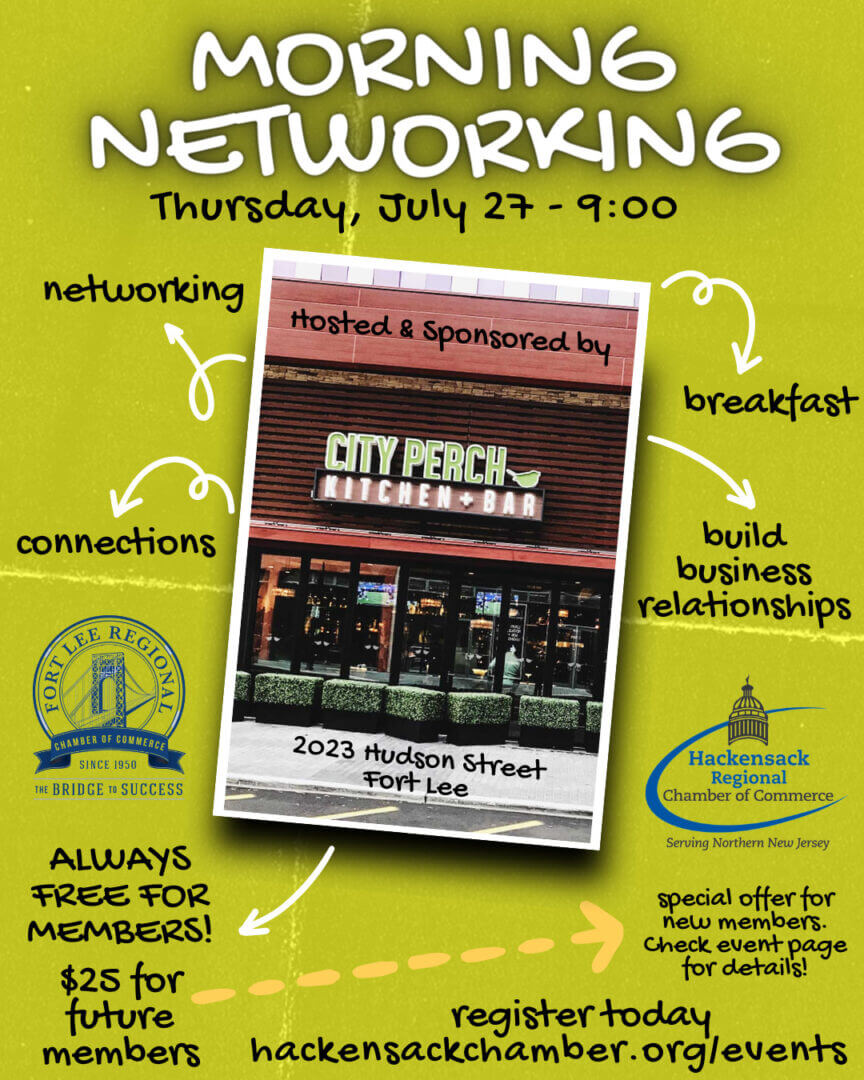 Morning Networking for Professionals - Hackensack Regional Chamber of ...